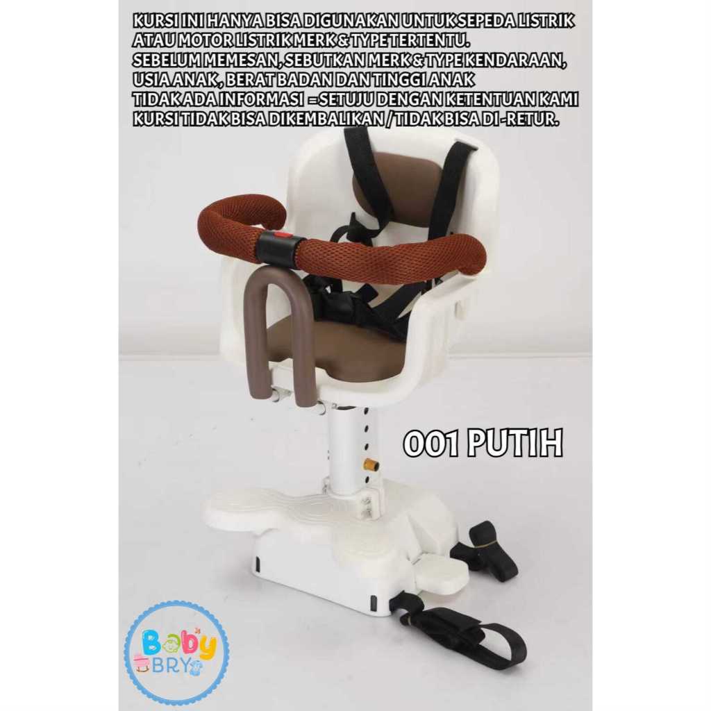 Jual KURSI BONCENGAN DEPAN ANAK DI SEPEDA LISTRIK MOTOR LISTRIK ...