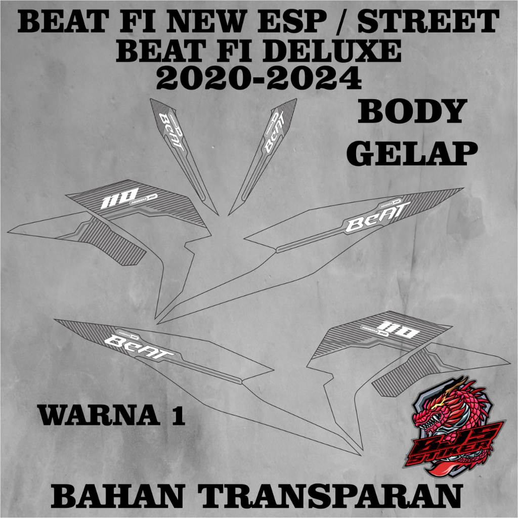 Jual Striping beat fi deluxe - Stiker Decal transparan beat fi new deluxe beat street beat fi ...