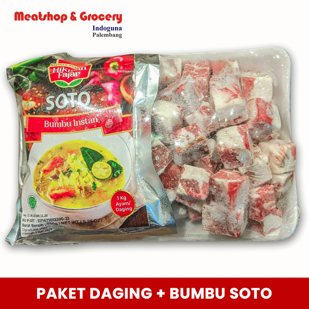 Jual PAKET DAGING SOTO (Daging Potongan Dadu 500g + Bumbu Soto ...