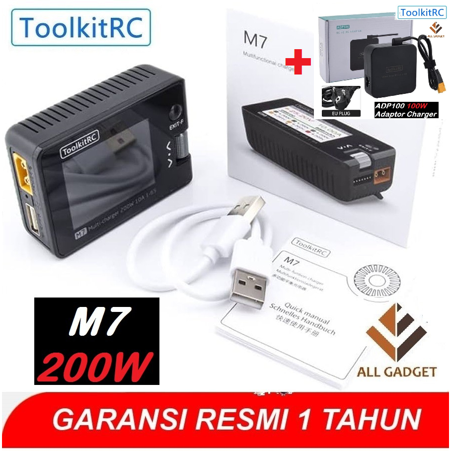 Jual ToolkitRC M7 200W 10A 1-6S Smart Balance Charger | Shopee Indonesia
