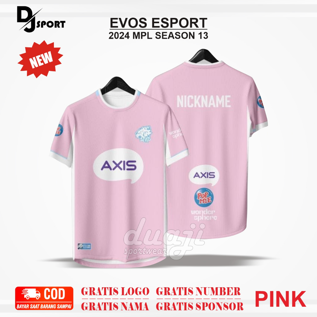 Jual Jersey Evos PINK 2024 Terbaru Mpl Season 13 Premium | Shopee Indonesia