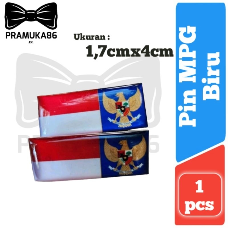 Jual Pin Bros Mpg Warna Biru Lapis Resin - Pin Aksesoris merah putih ...