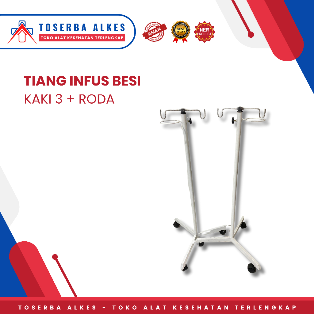 Jual Tiang Infus Kaki 3 + Roda | Shopee Indonesia