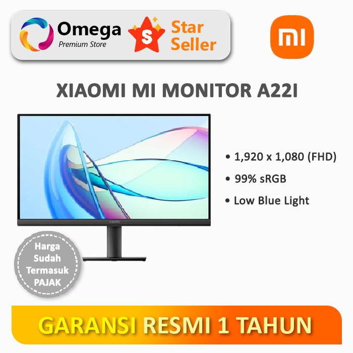 Jual Xiaomi MI Monitor A22i 22" FHD 75Hz | Shopee Indonesia