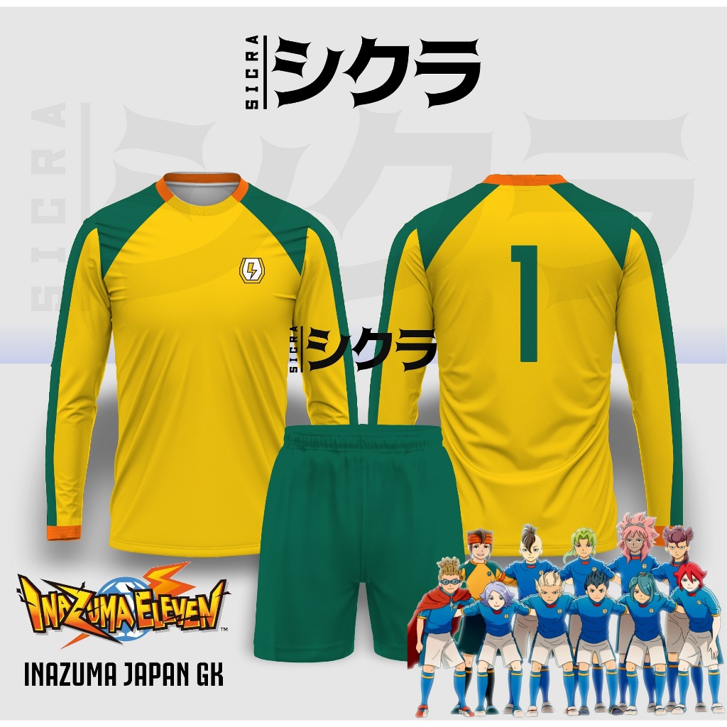 Jual Jersey Kiper Inazuma Eleven | Inazuma Japan GK/Kiper [Cosplay Bola ...