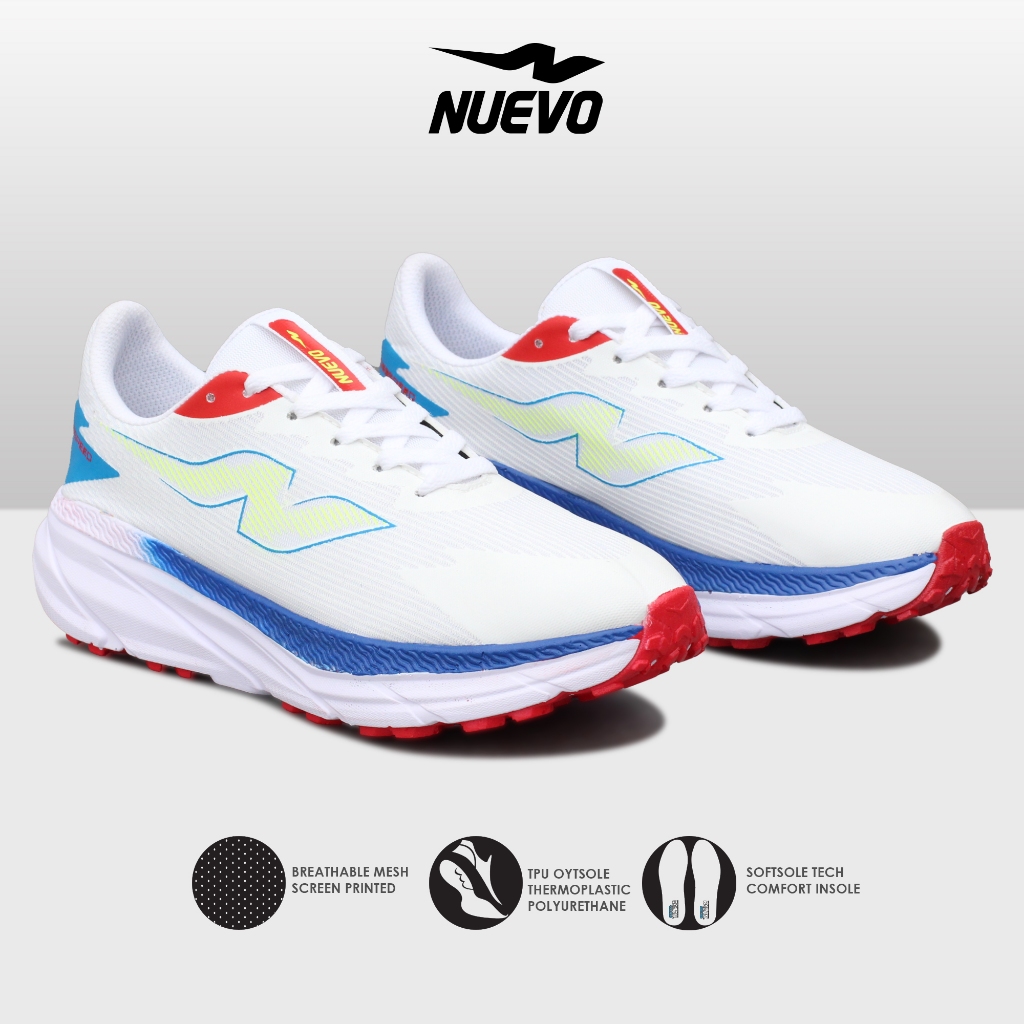 Jual NUEVO - Sepatu Lari Crosspeed Putih Olahraga Running Santai ...