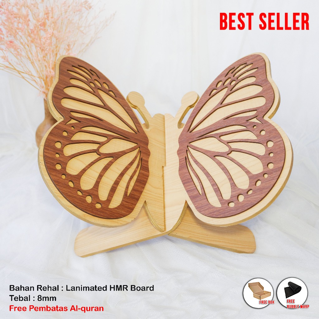 Jual Rehal Al Qur'an Meja Lipat Portable Laser Cut | Shopee Indonesia