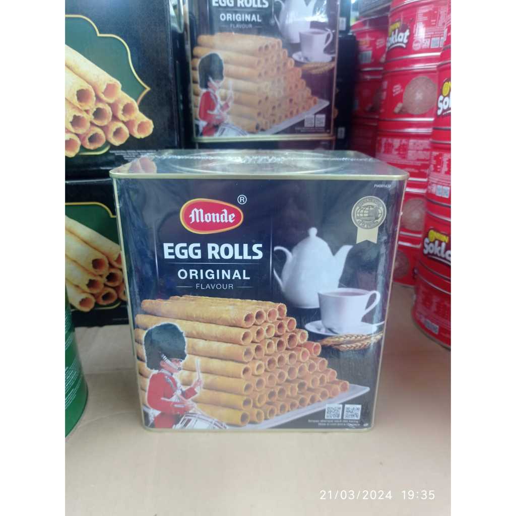 Jual MONDE EGG ROLL 600GR - BISKUIT KALENG LEBARAN | Shopee Indonesia