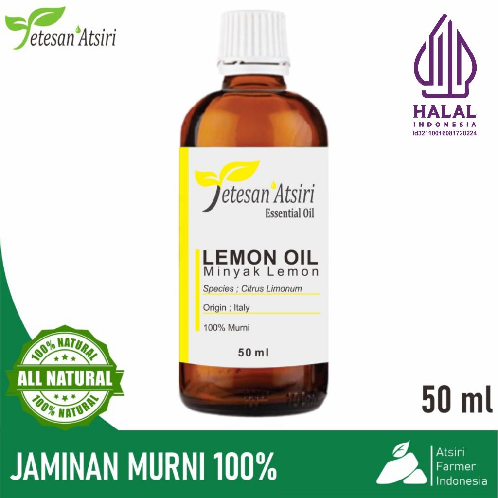 Jual 50ml minyak atsiri lemon jeruk lemon murni lemon pure essential ...