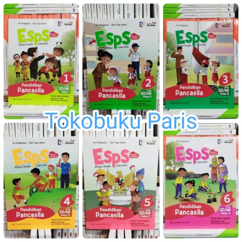 Jual ORI Buku ESPS Pendidikan Pancasila PPKN REVISI sd mi kelas 1 2 3 4 5 6 Kurikulum Merdeka ...