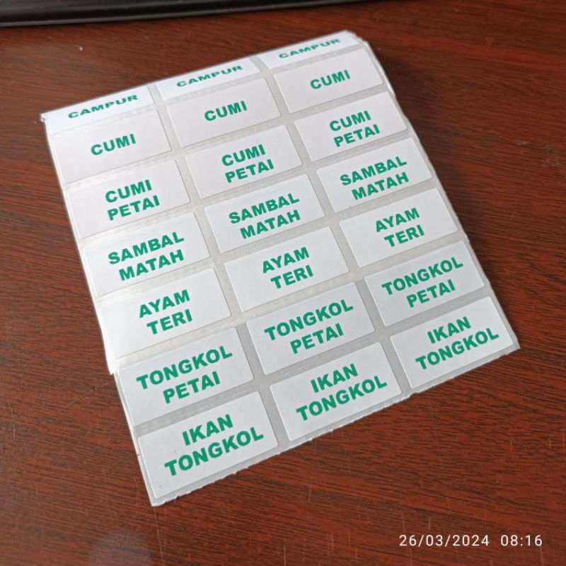 Jual Sticker Varian Rasa Cookies Kue Mooncake Makanan Minuman Go Food ...