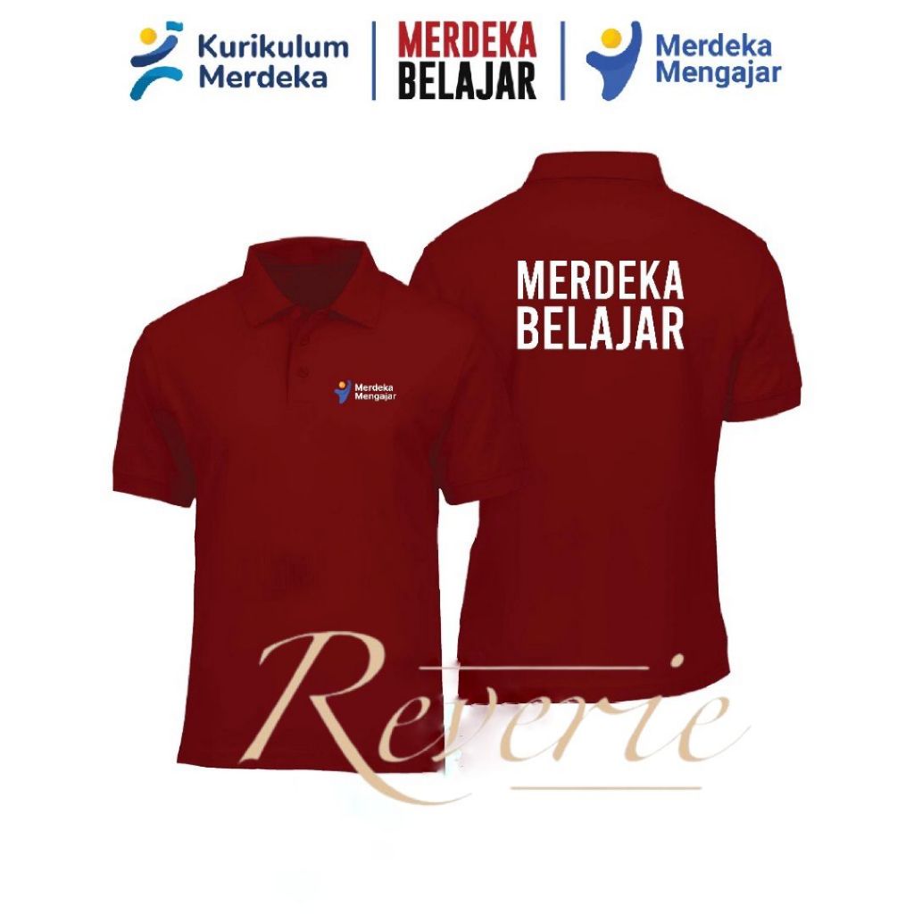 Jual POLOSHIRT MERDEKA MENGAJAR MERDEKA BELAJAR BAJU SERAGAM SEMINAR ...