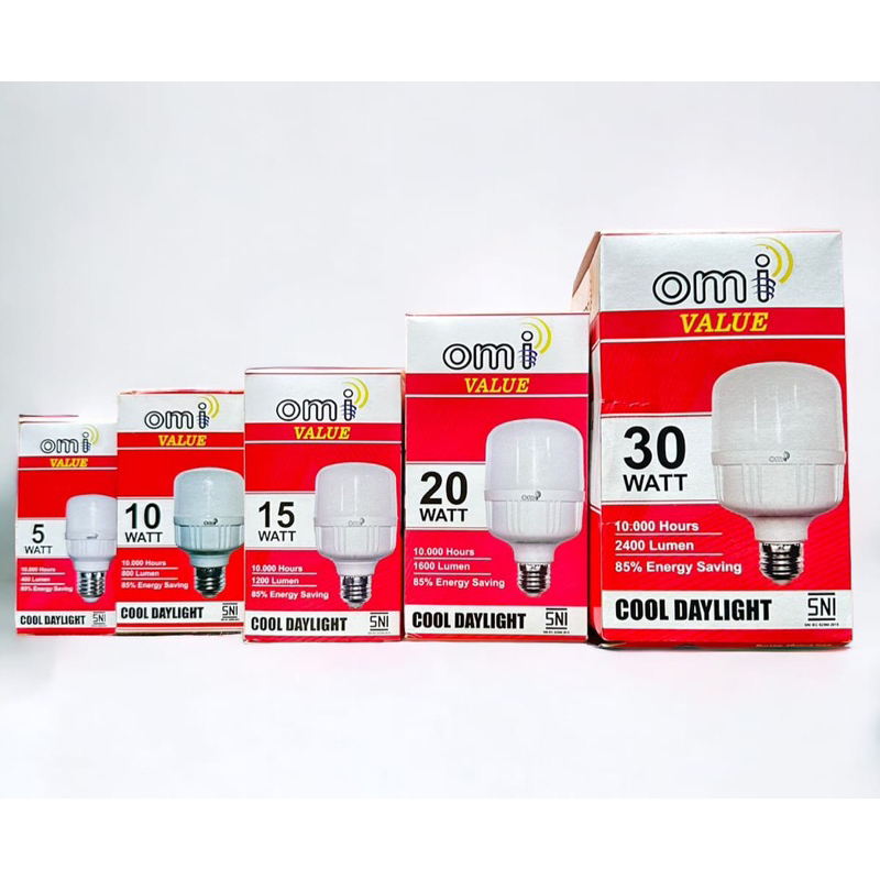Jual OMI VALUE LAMPU LED TABUNG 30 Watt BOLA LAMPU BOHLAM CAPSULE BODY JUMBO CAHAYA PUTIH TERANG ...
