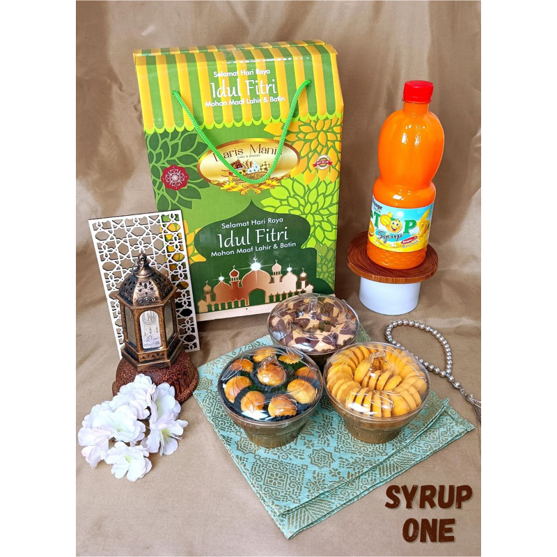 Jual Hampers Parcel Lebaran terbaru Cookies Kue Kering isi 2 toples dan ...