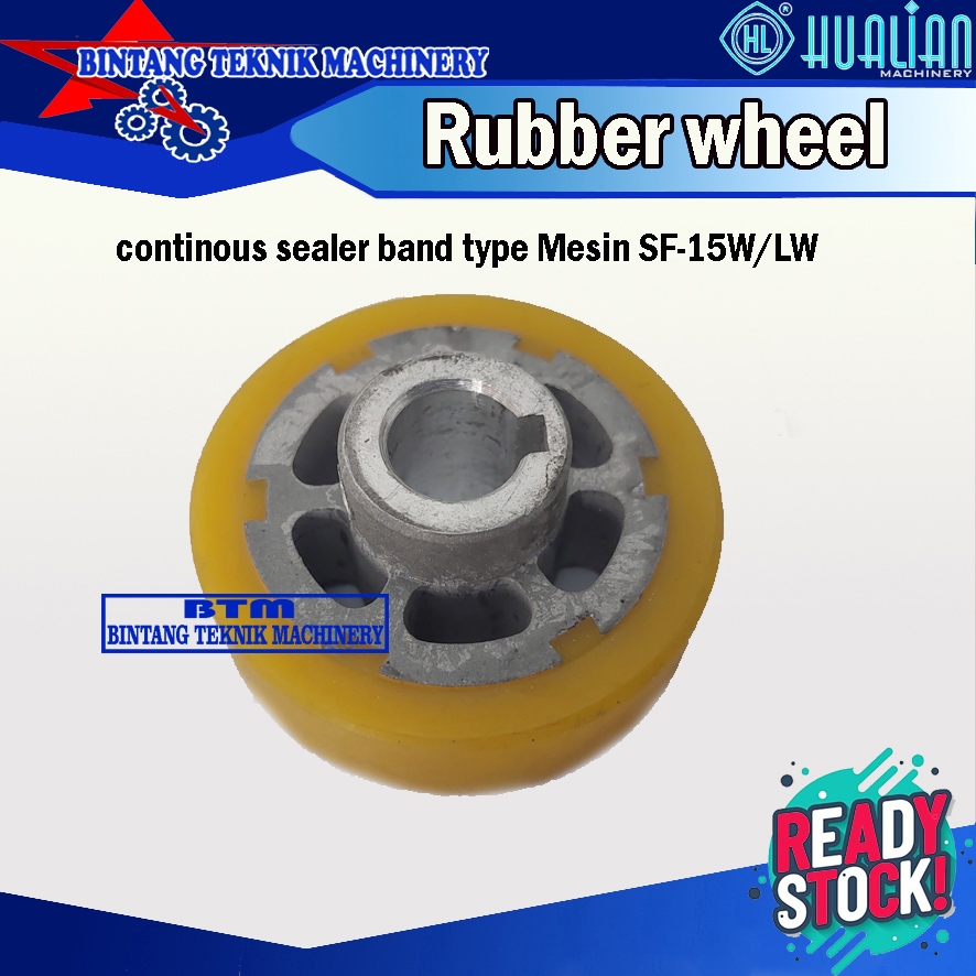 Jual Rubber silicone wheel roda roll karet mesin press continuous band ...