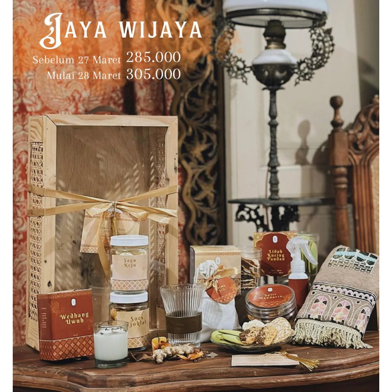 Jual JAYA WIJAYA WOODEN BOX HAMPERS - PARCEL LEBARAN SYAWAL KOTAK KAYU ...