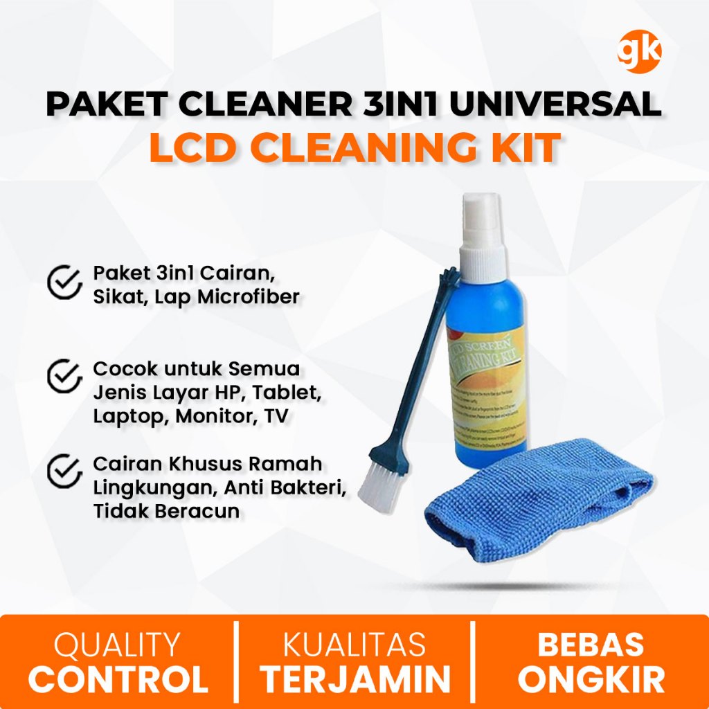Jual LCD Cleaner Cleaning Kit 3in1 Pembersih Layar Monitor Laptop ...
