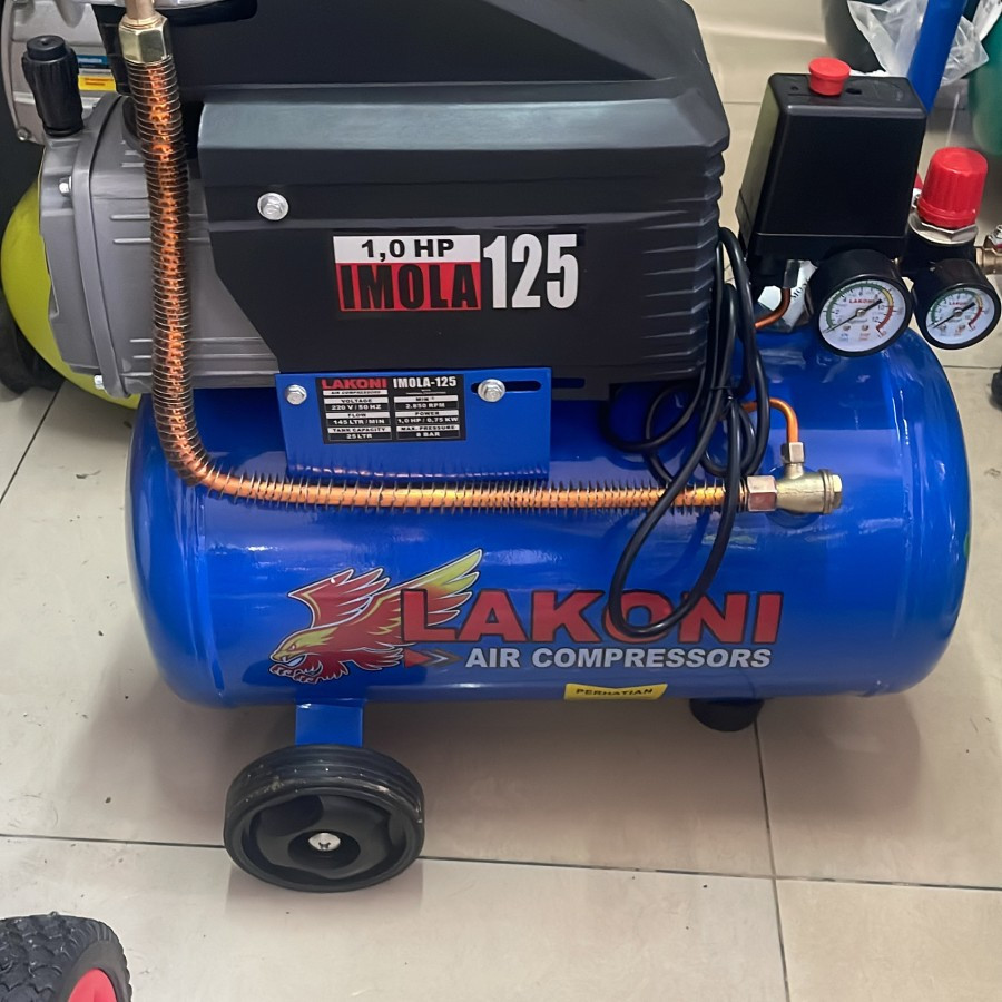 Jual Mesin Kompresor 1 PK IMOLA 125 Kompressor Lakoni Pompa Angin Udara ...