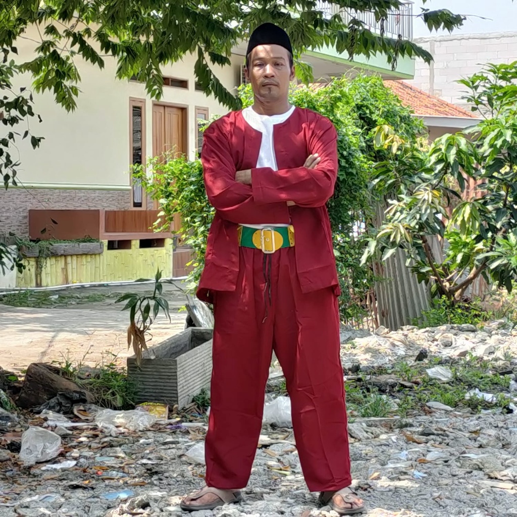 Jual BAJU PANGSI DAPAT;[STELEAN BAJU-CELANA-KOPIAH-SABUK BETAWI] BAJU ...
