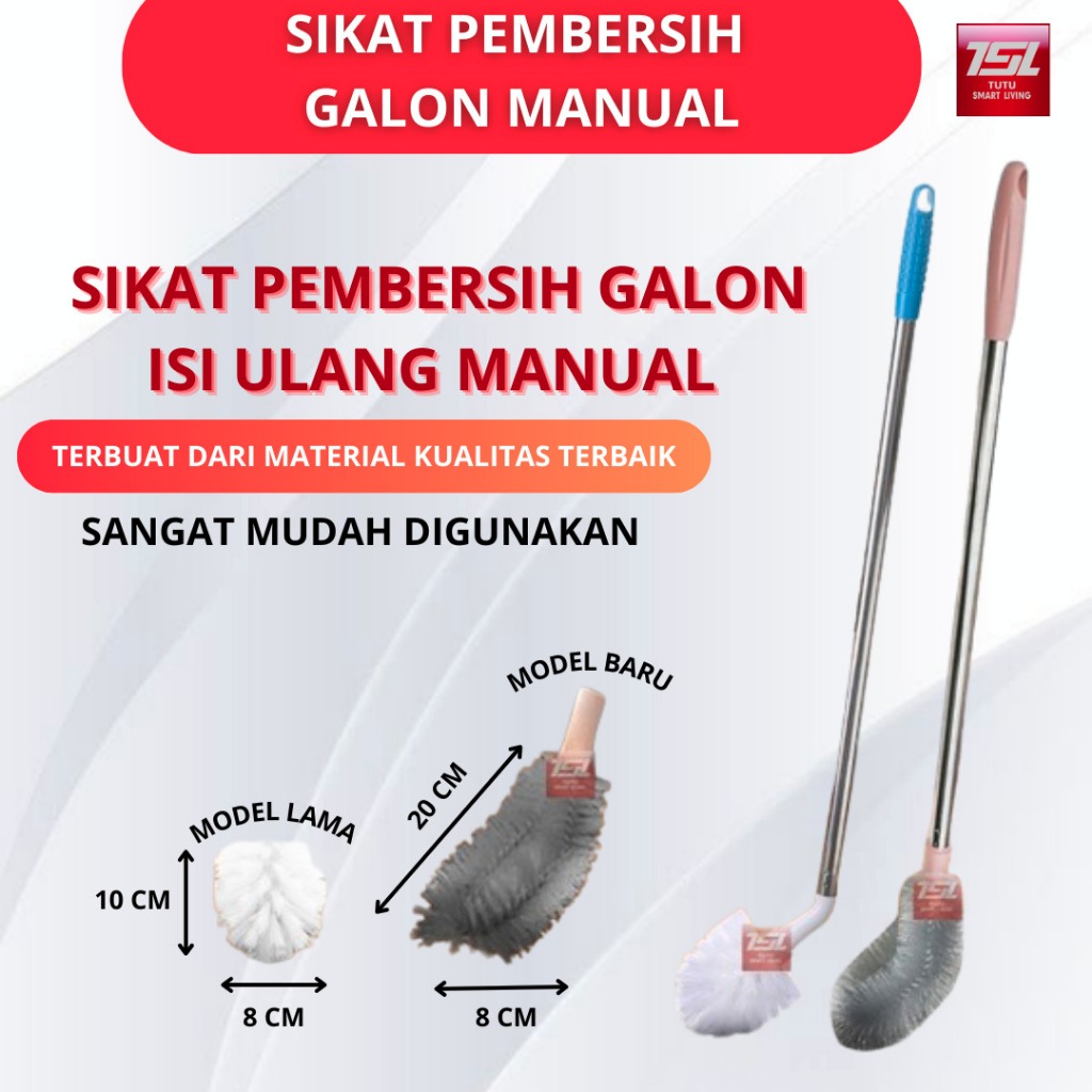 Jual TUTU Sikat Pembersih Galon/Sikat Galon isi ulang Manual Terbaru ...