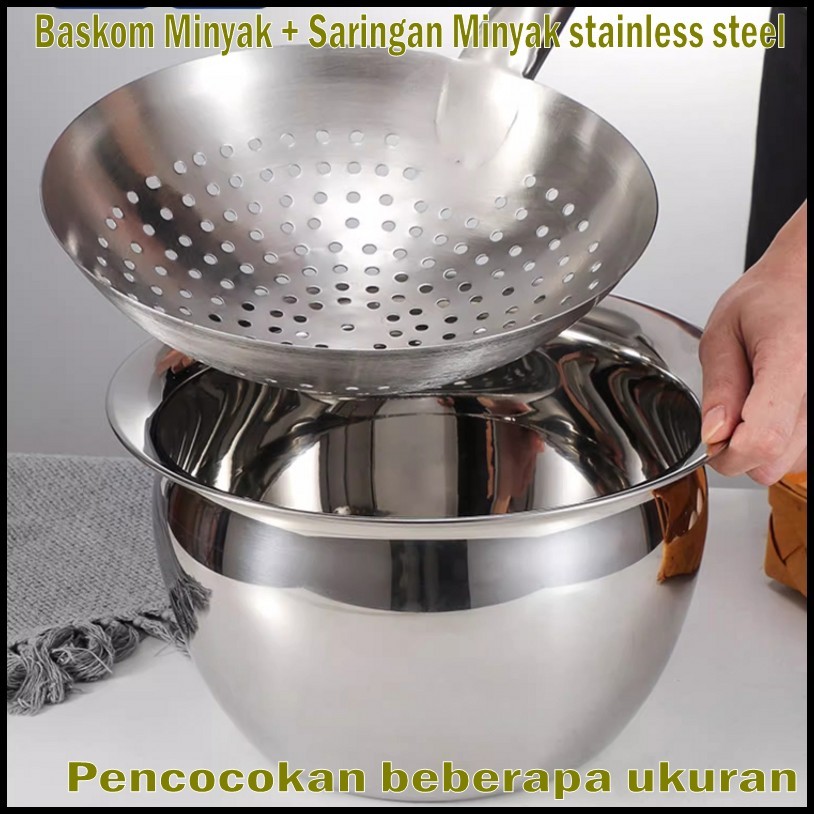 Jual Kit Baskom dan Filter Oli Stainless Steel: Panci Penyimpanan ...