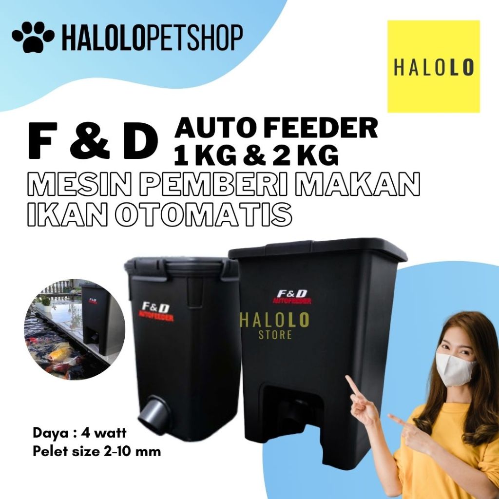 Jual Pemberi Makan Ikan Otomatis Kolam Auto Feeder autofeeder 1 Kg / 2 ...