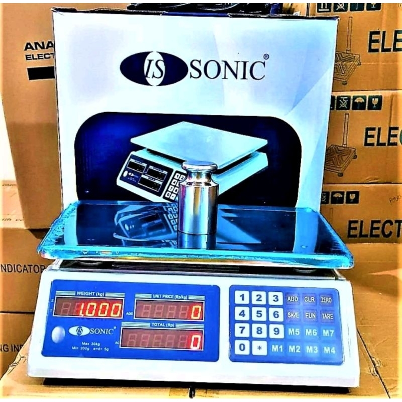 Jual Timbangan digital sonic duduk - buah - galatama 40kg custom output ...