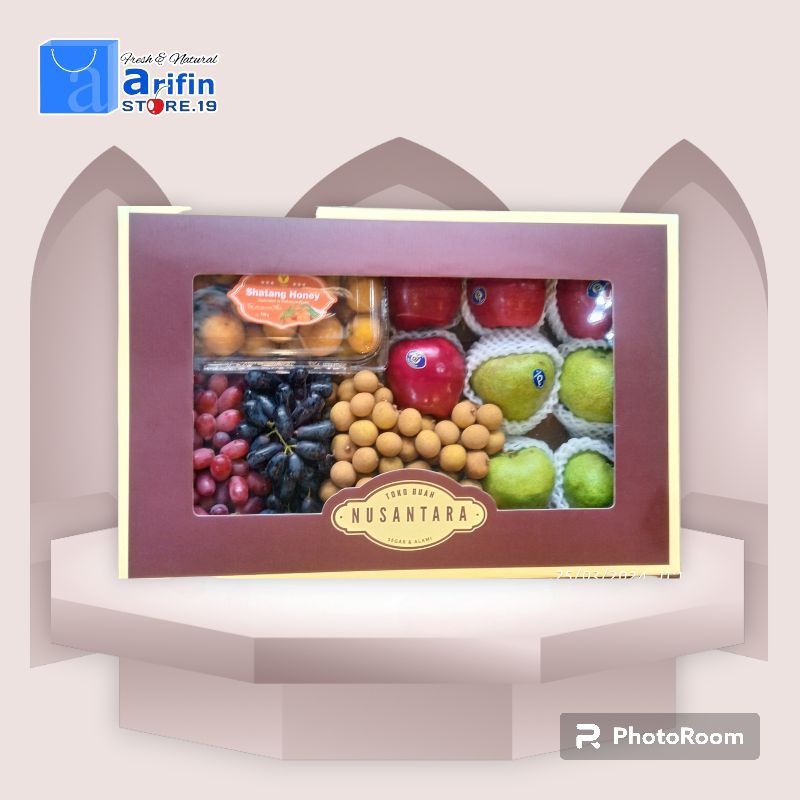 Jual Hampers Gift Box Buah Fresh Premium / Bisa Request Buah Sendiri ...