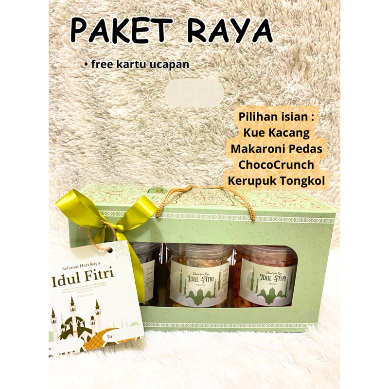 Jual Hampers Lebaran Murah Free Kartu Ucapan | Paket Raya | Shopee ...