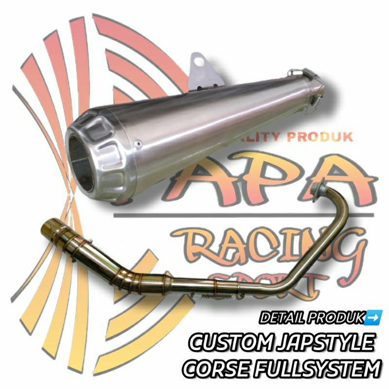 Jual Knalpot Custom Japstyle Corse Full system XSR 155 Vixion R15 V3 ...