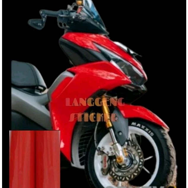 Jual Stiker skotlet motor merah glossy ferrari sticker scotlite motor ...