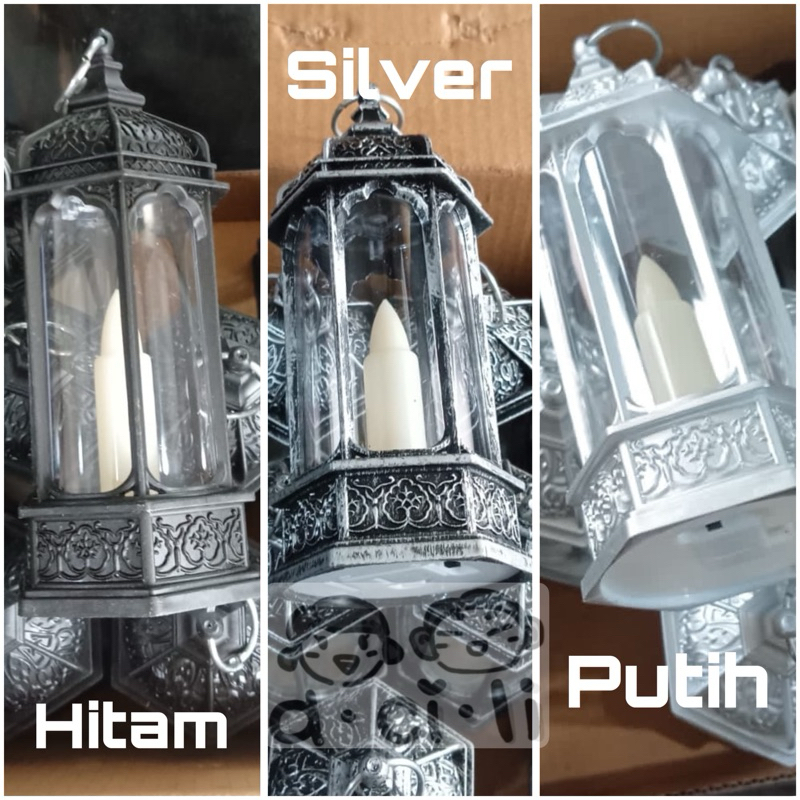 Jual Lilin Lampu Lentera LED Elektrik Lantern Candle Kubah Idul Fitri ...