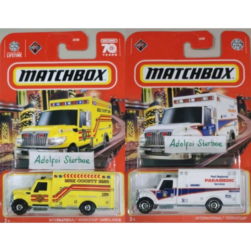 Jual matchbox international workstar ambulance terrastar peel regional ...
