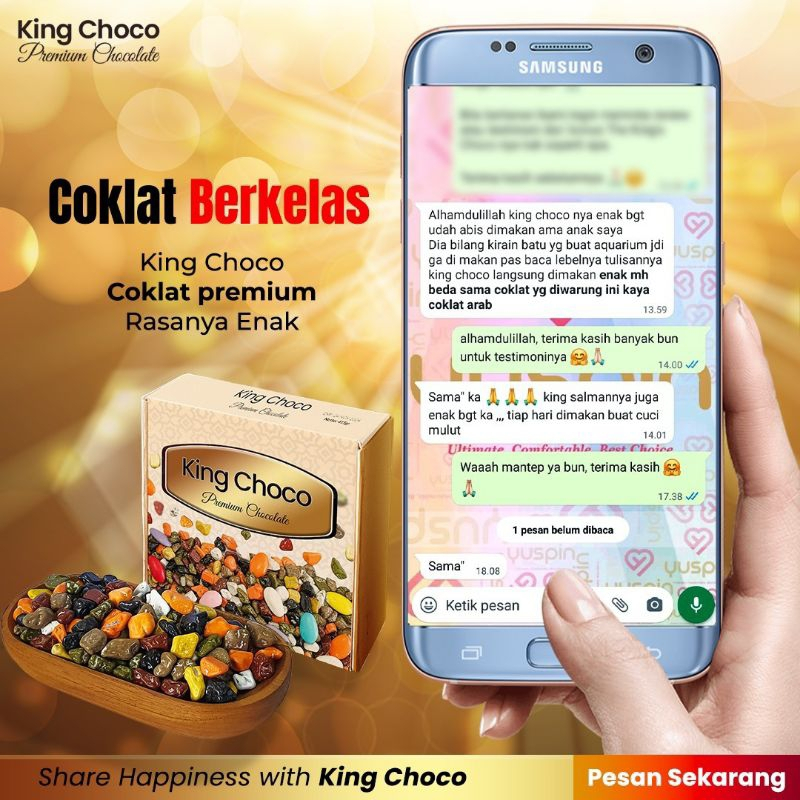 Jual King Choco Coklat Premium Asli Turki Berat Total 570 Gram Renyah ...