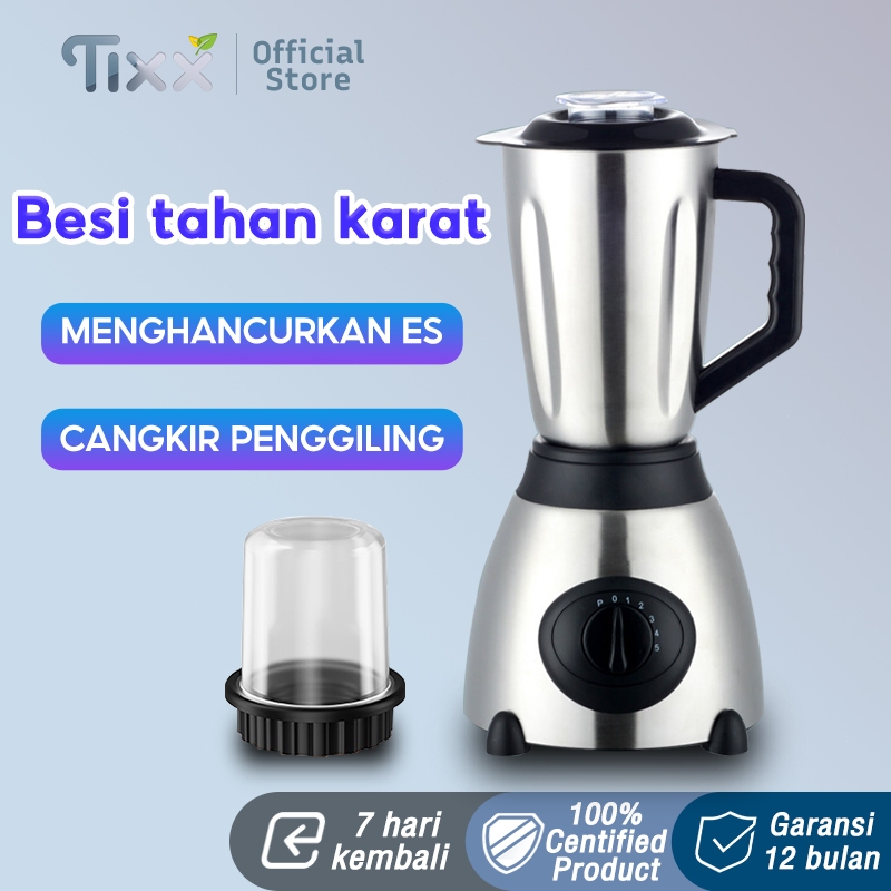 Jual TIXX Blender Besi tahan karat 1.75L Foodgrade Cangkir ganda ...