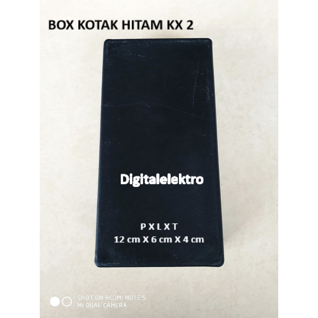 Jual BOX KOTAK KX 2 / BOX PLASTIK HITAM X2 12cm x 6cm x 4 cm | Shopee ...