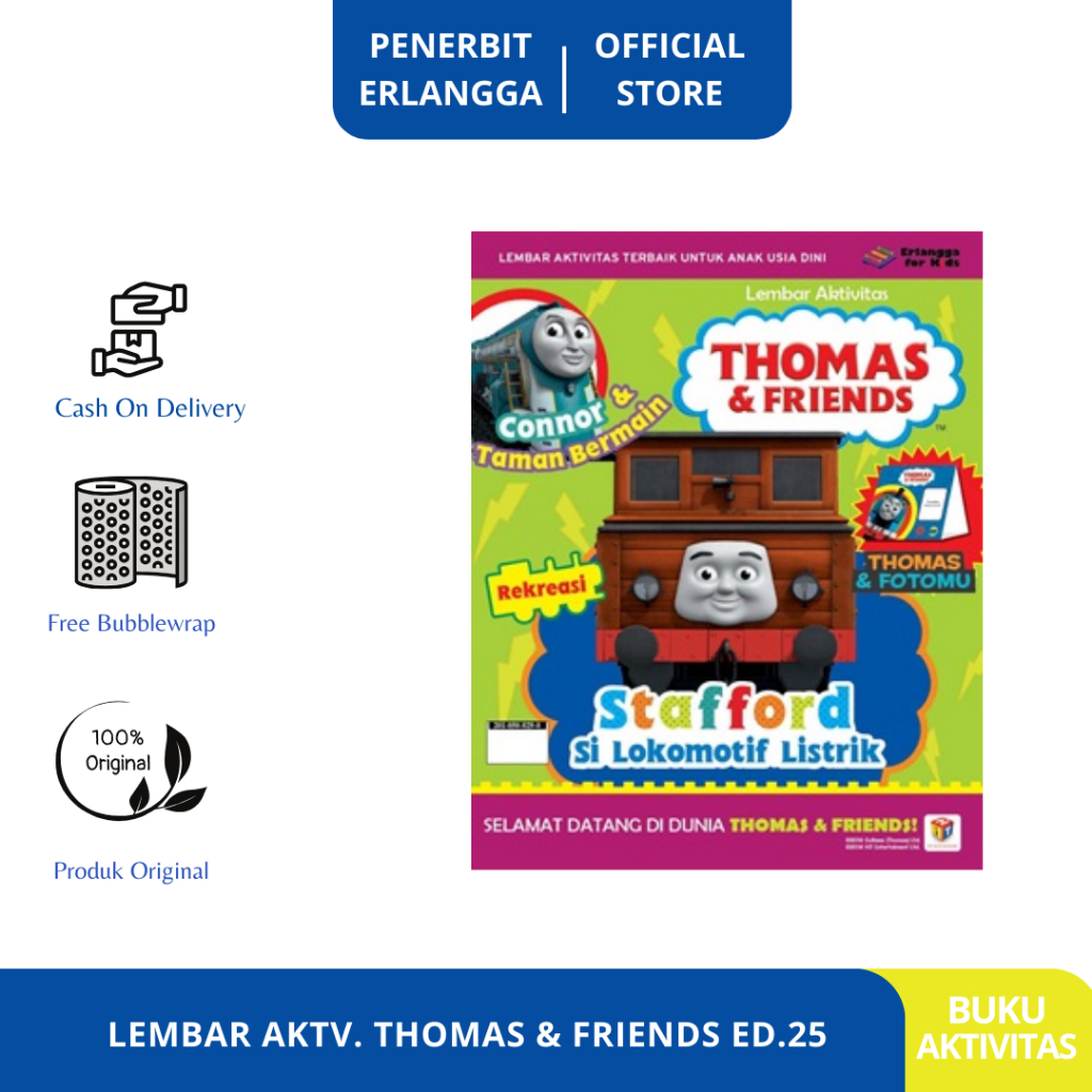 Jual [Erlangga Official] Buku Aktivitas Anak: Lembar Aktivas Thomas & Friends Edisi 25 | Shopee ...