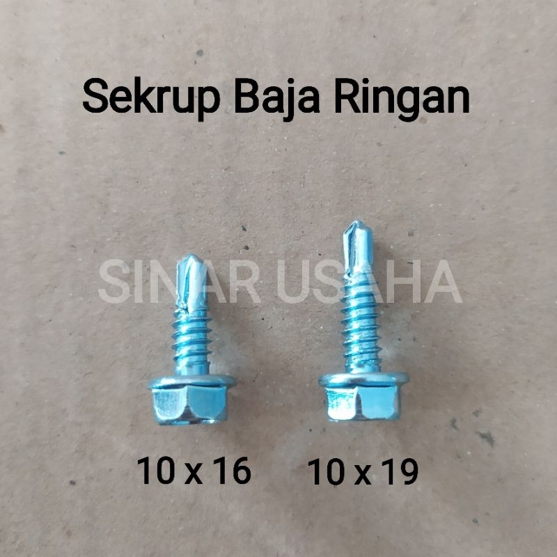 Jual Sekrup Baja Ringan 10 x 16 10 x 19 LION / Baut Baja Ringan 10x16 ...