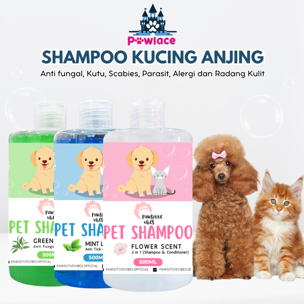 Jual Shampo Kucing Anjing Anti fungal & Fleas untuk Jamur, Kutu, Scabies, Parasit, Alergi dan ...