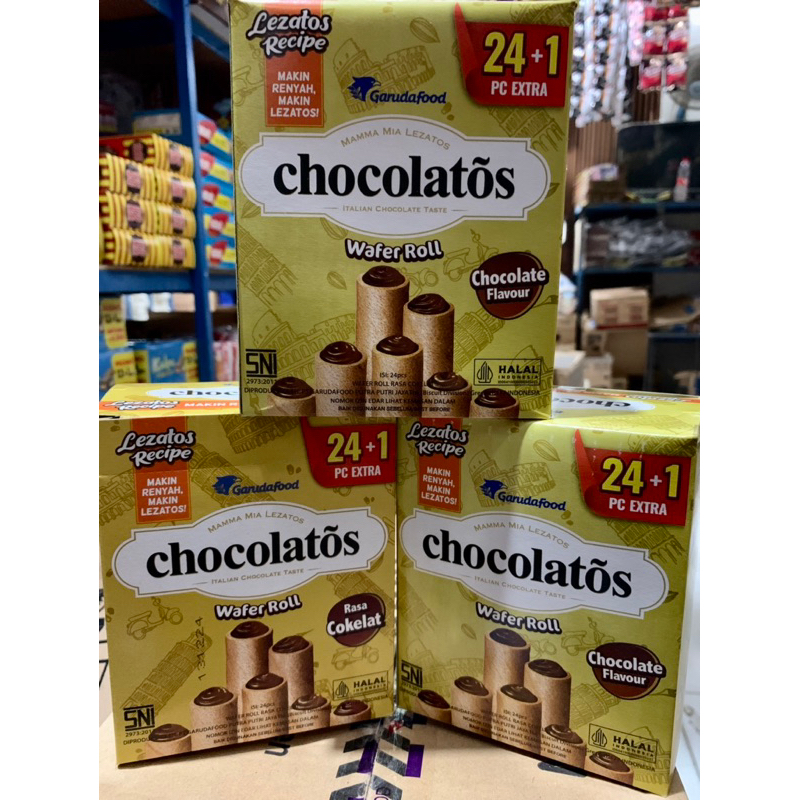 Jual Gery Chocolatos Wafer Cokelat Stick 500 Isi 24 pcs | Shopee Indonesia