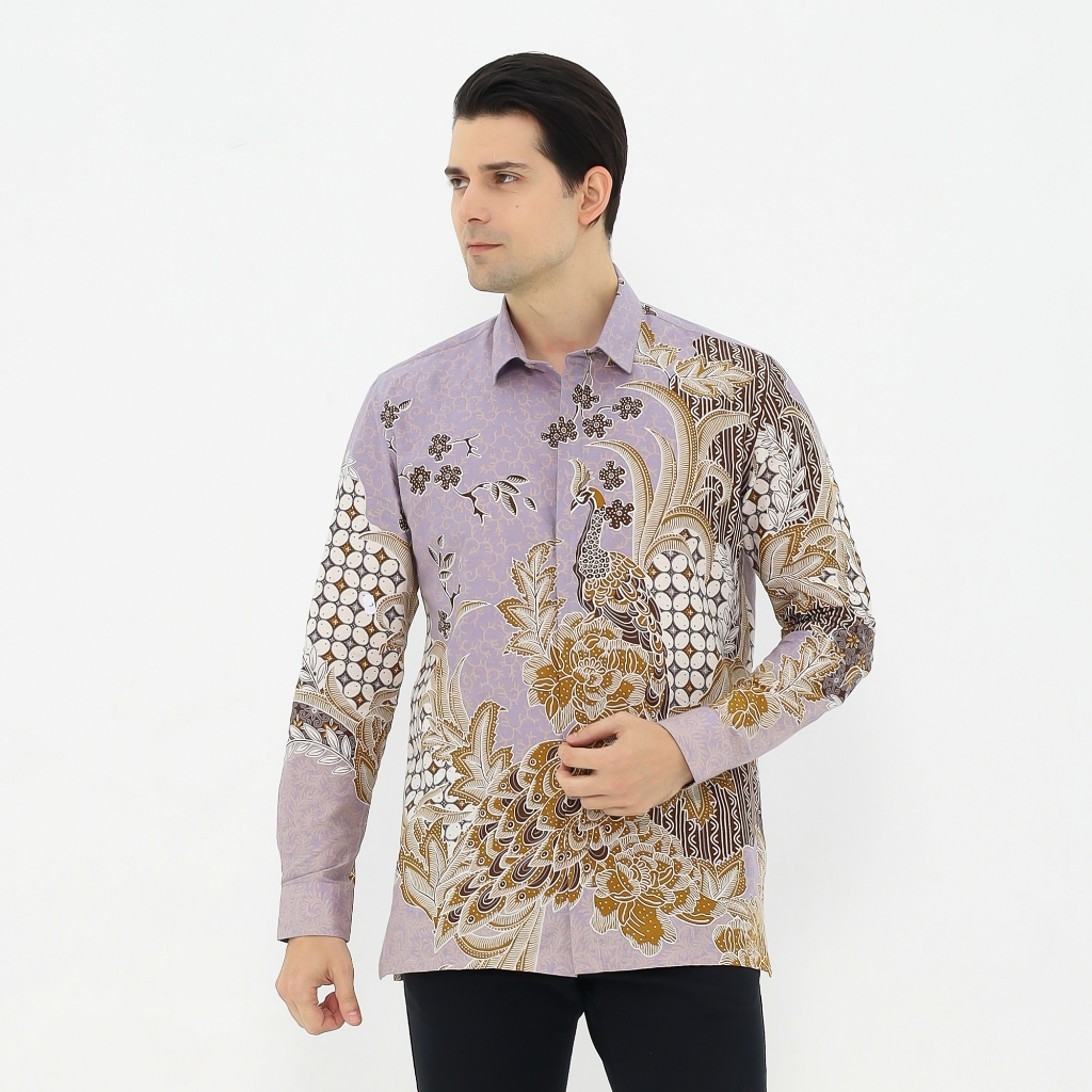 Jual MAGINOT JAGANA Batik Pria Slim Fit Lengan Panjang | Shopee Indonesia