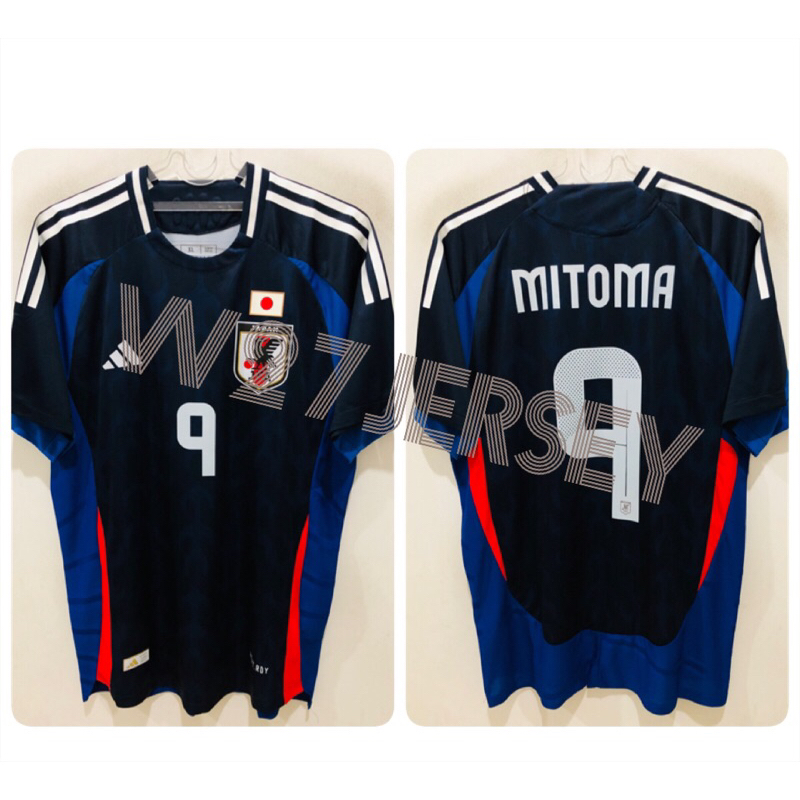 Jual JERSEY PLAYER ISSUE - JAPAN HOME 2024 name player Mitoma | Shopee Indonesia
