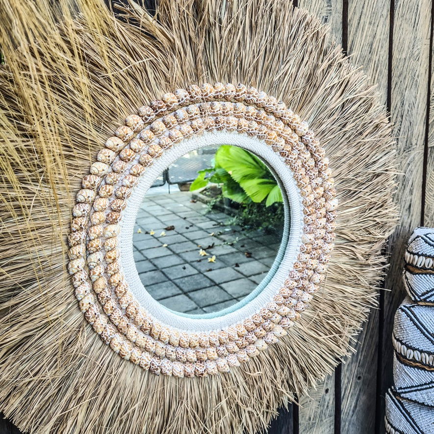 Jual Villa mirror hotel mirror bohemia mirror boho wall decor cermin ...