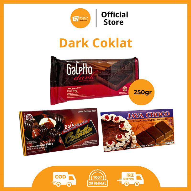 Jual Coklat Batang Colatta Dark Chocolate Compound Galetto Java Choco ...