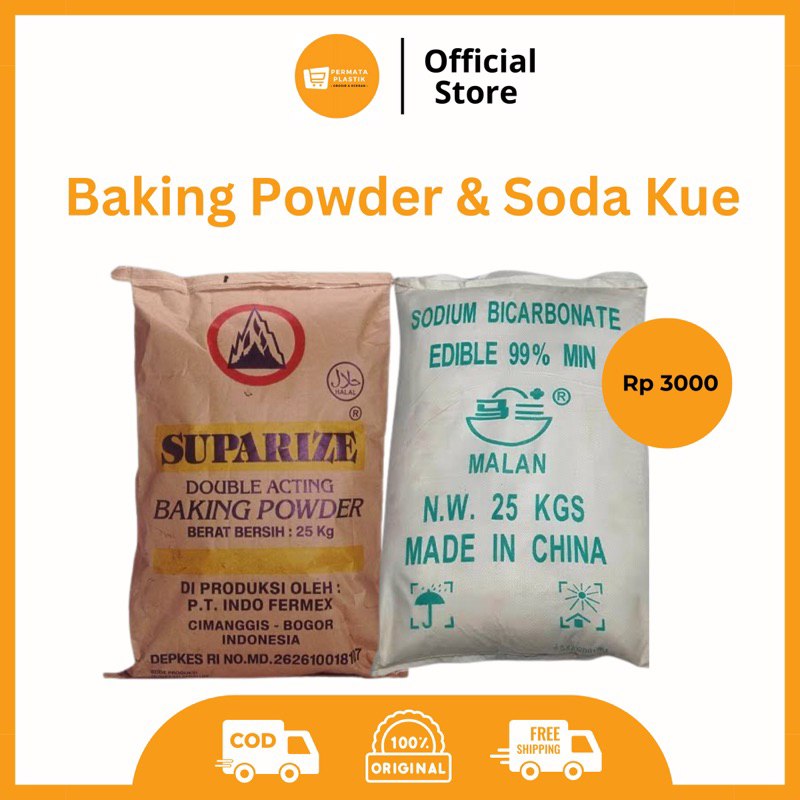 Jual Baking Soda Kue dan Baking Powder Doble Double Acting Food Grade ...