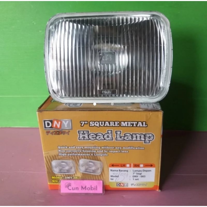 Jual Head lamp lampu besar kotak 7 Inch in model Bohlam H4 Kijang Super ...