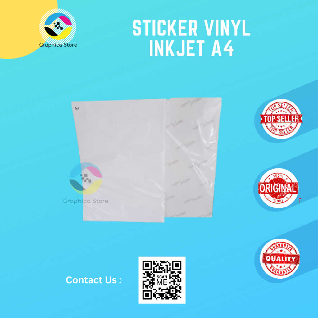 Jual Sticker Vinyl Inkjet A4 | Sticker Label Kemasan | XLINE Sticker ...