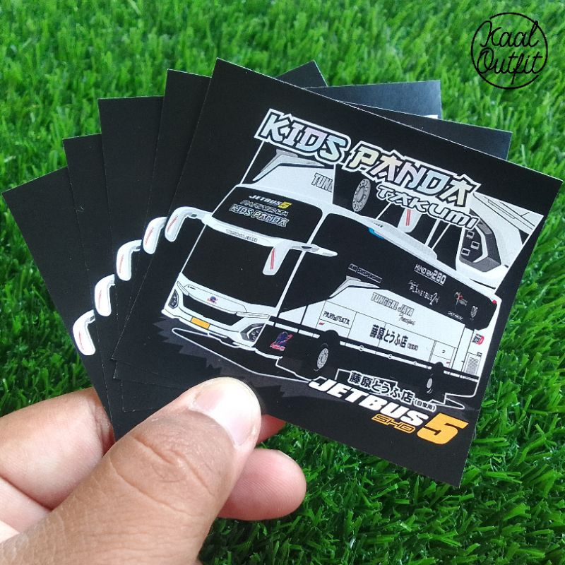 Jual 5 pcs sticker bus ukuran 8cm x 7cm | Shopee Indonesia