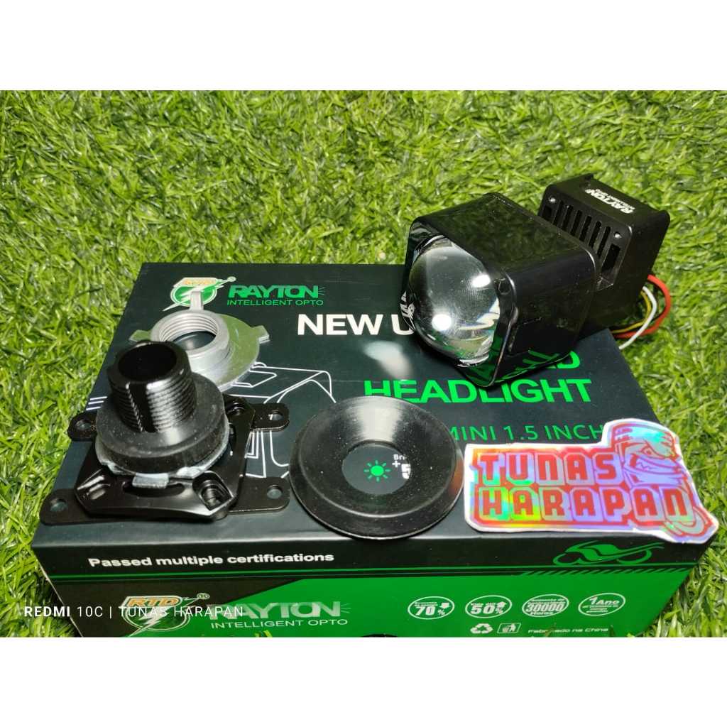 Jual LAMPU BILED HEADLIGHT MATRIX LED PUTIH DEVIL EYE BLUE 1,5 INCH RTD ...