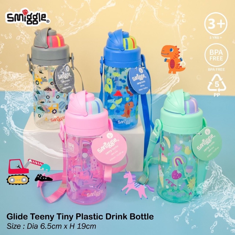 Jual Botol Air Minum Anak Tumbler SMIGGLE Karakter Imut Lucu BPA Free ...